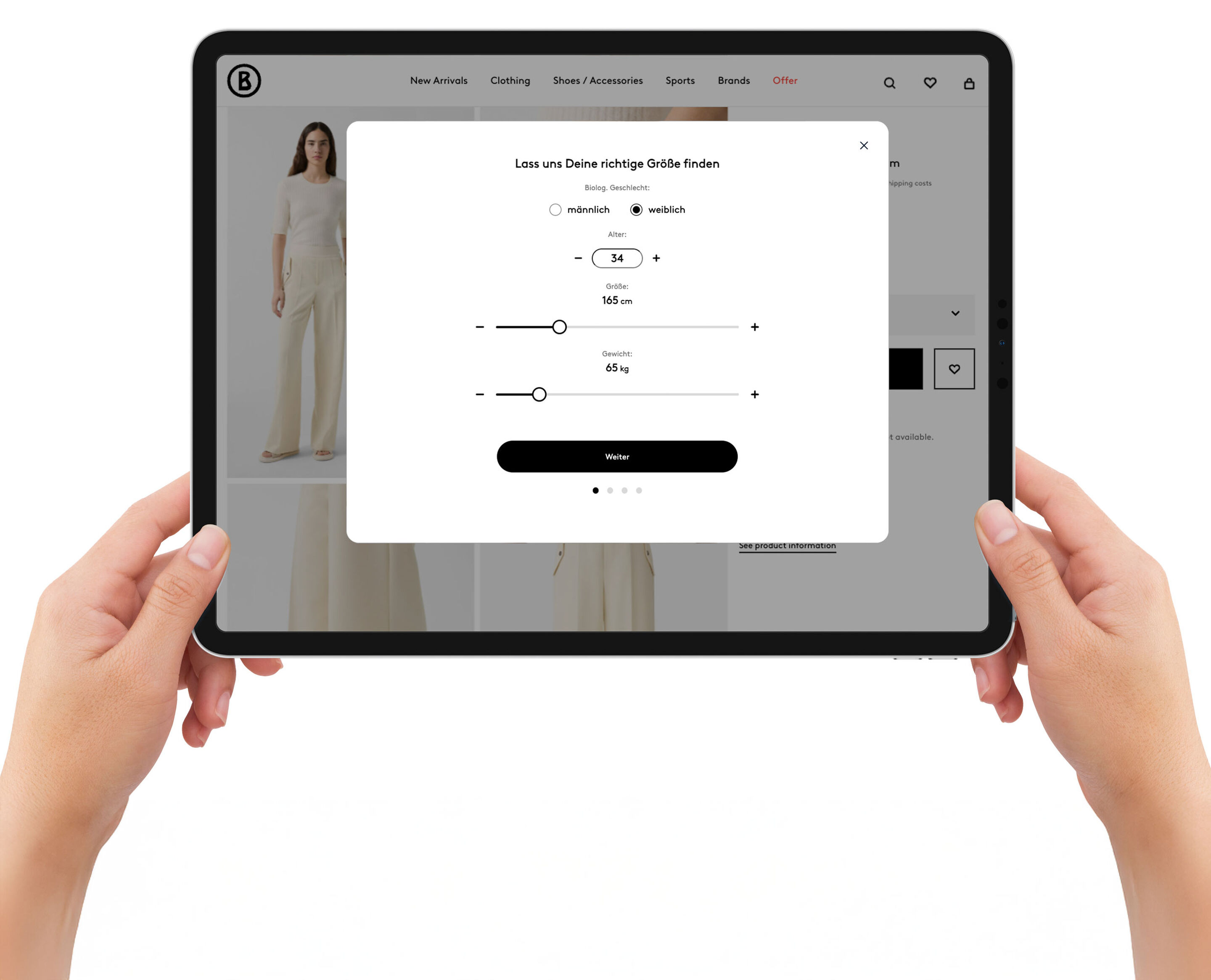 Größenberater – Find Your Fit | BOGNER