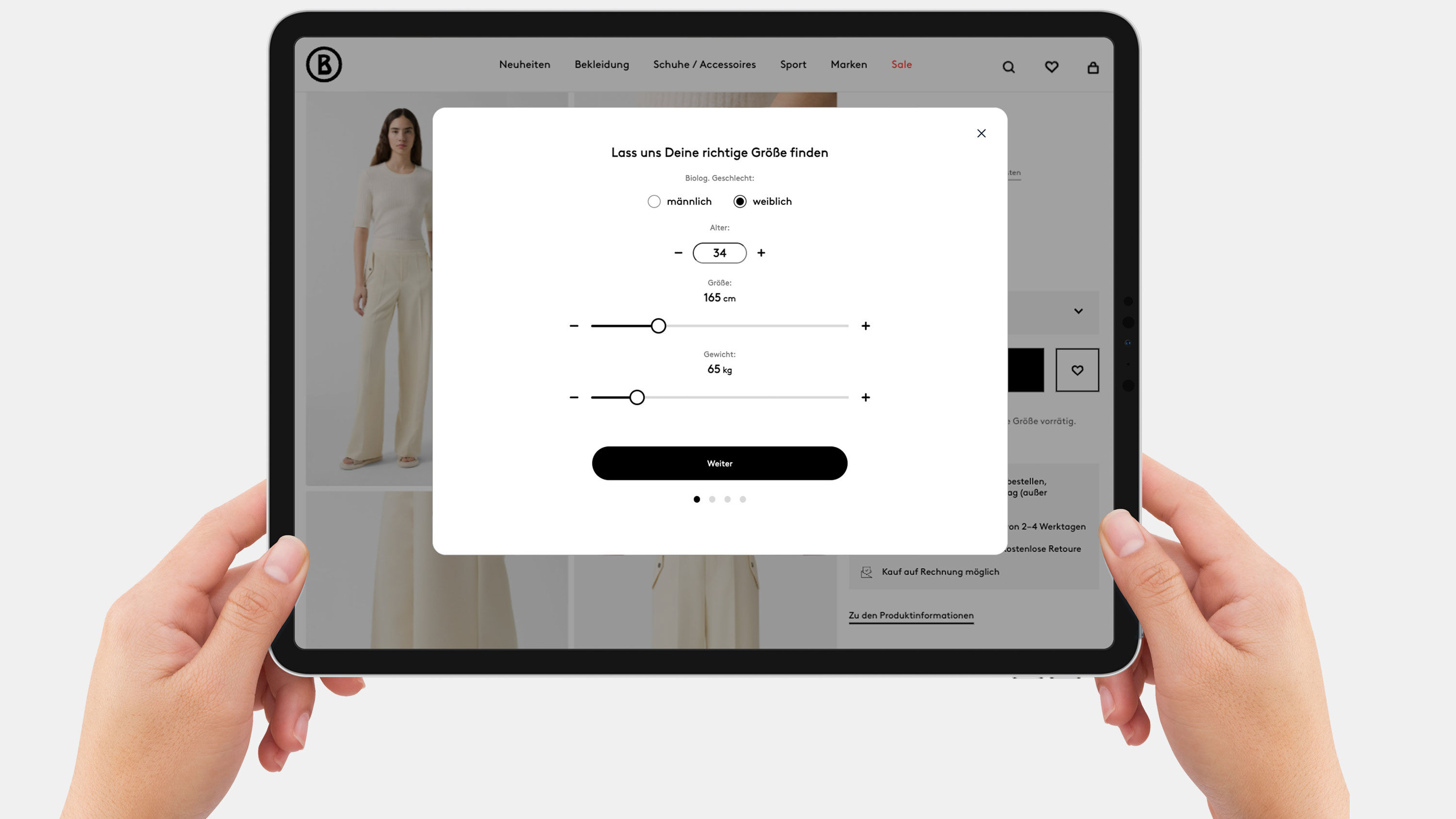 Größenberater – Find Your Fit | BOGNER