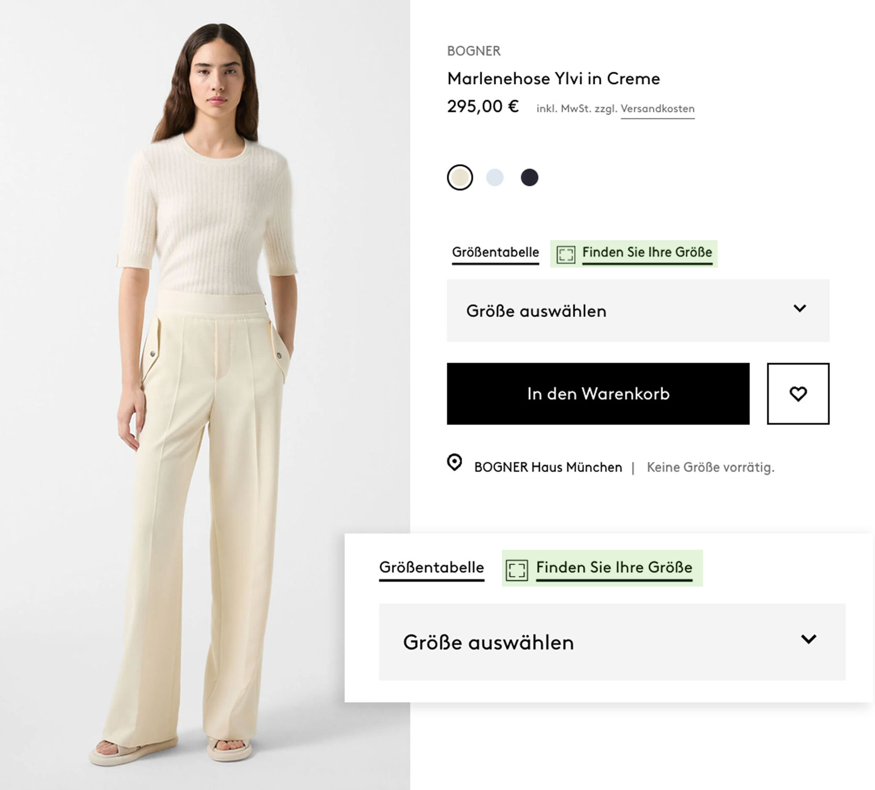 Größenberater – Find Your Fit | BOGNER