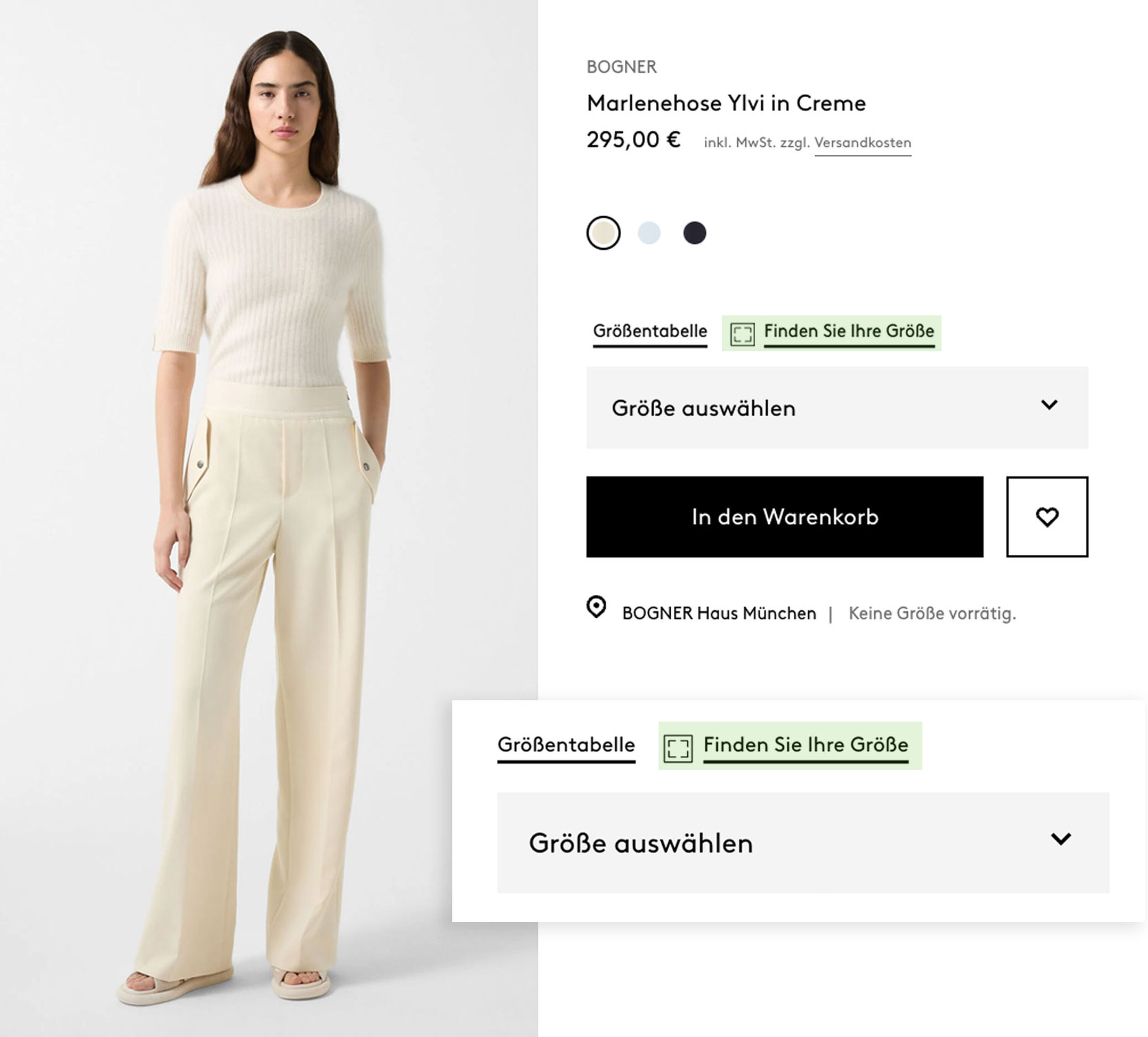 Größenberater – Find Your Fit | BOGNER