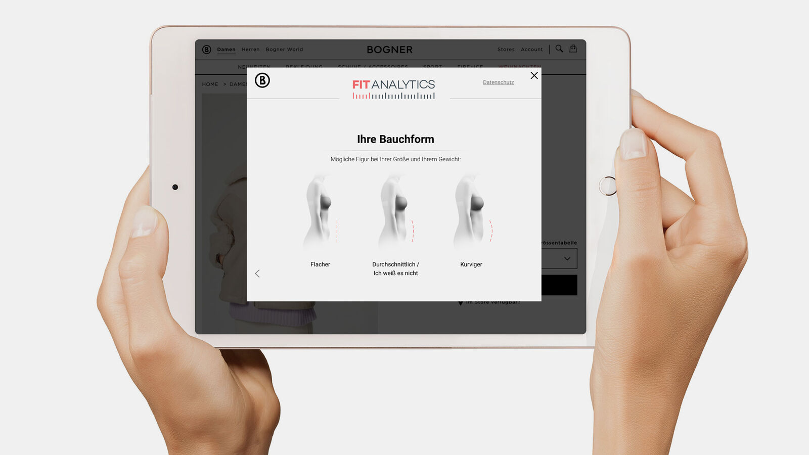 Größenberater – Find Your Fit | BOGNER