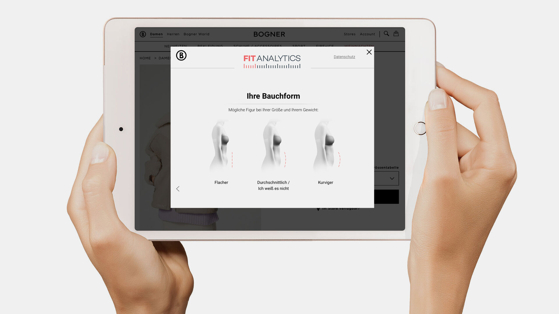 Größenberater – Find Your Fit | BOGNER